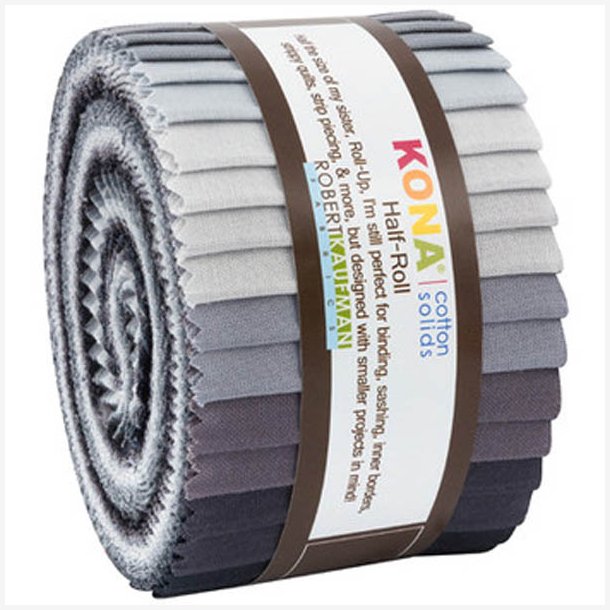 Kona Cotton jellyroll - Stormy Skies Palette - Alle stofpakker ...