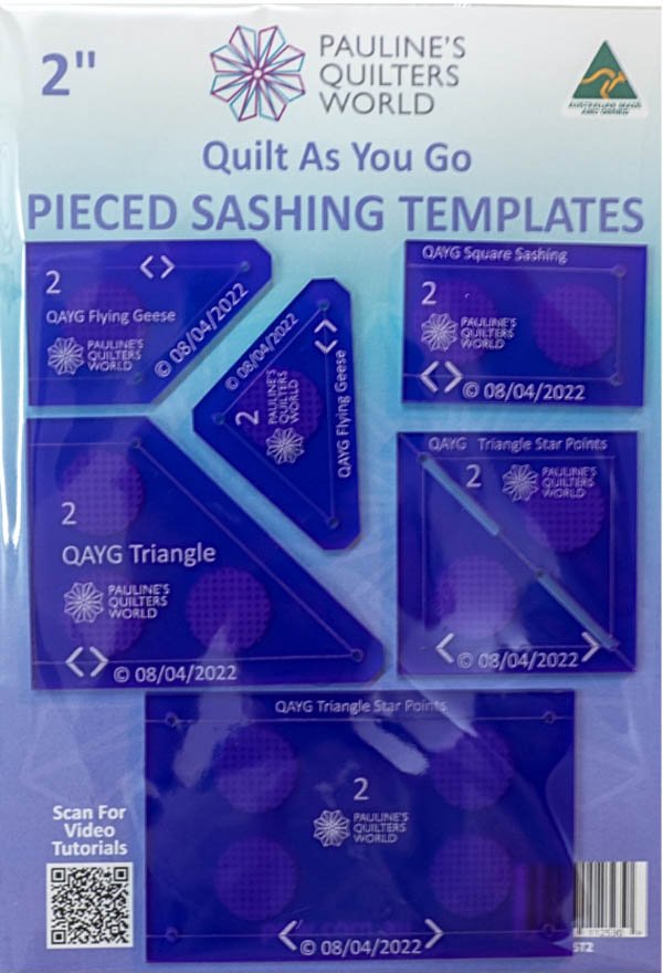 QAYG Pieced Sashing Templates 2" Set - Quiltemønstre - Kirstens ...
